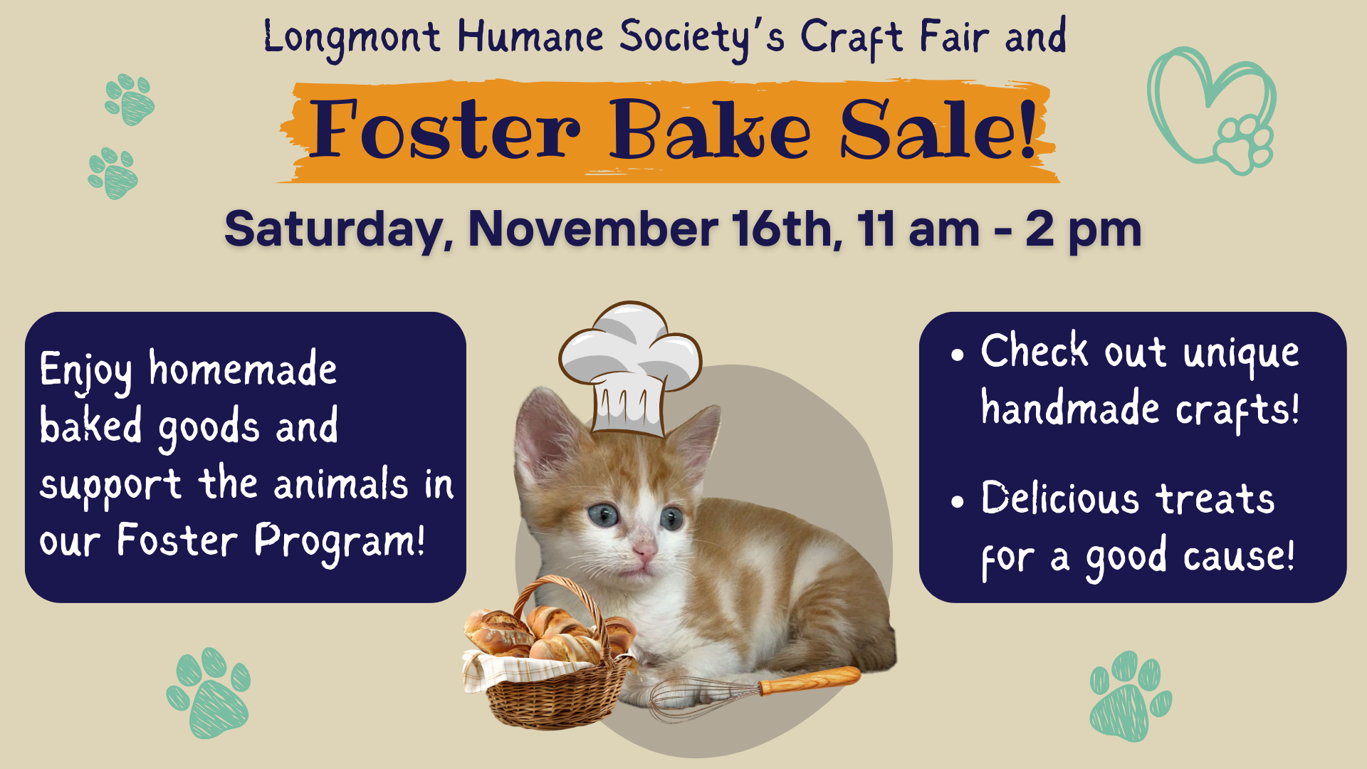 Bake Sale – Longmont Humane Society